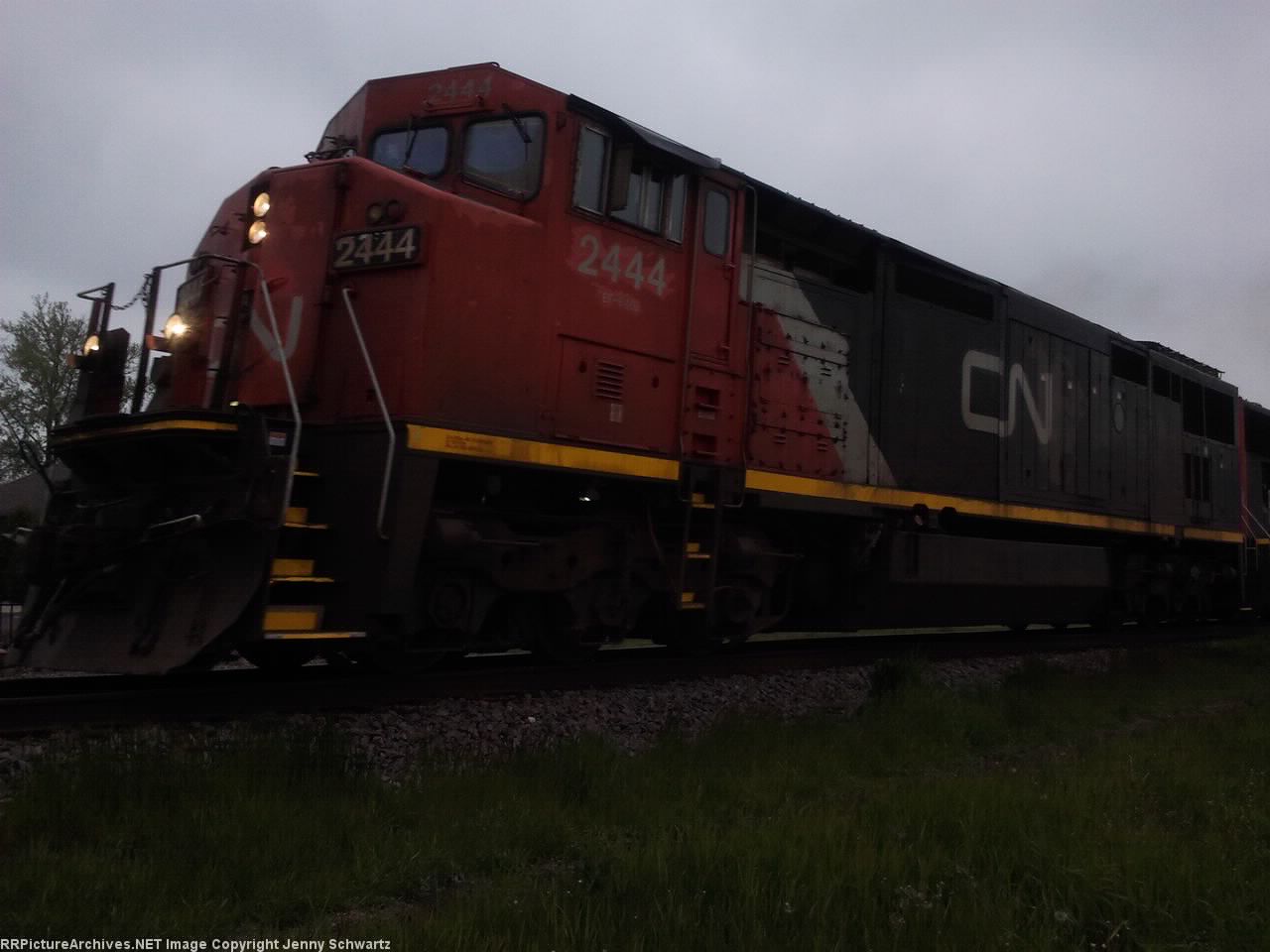 CN 2444 in Burlington WI